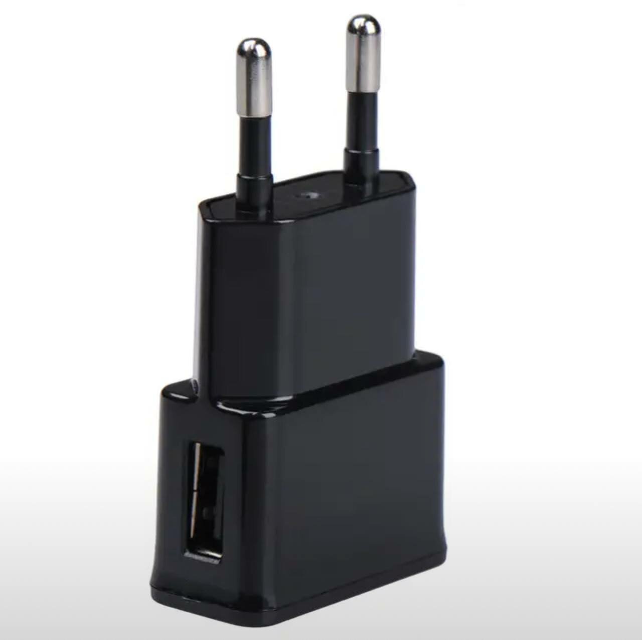 Зарядное устройство для телефона зарядка USB, черное