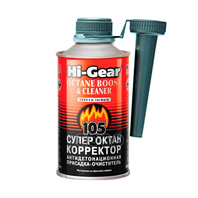 Присадка Октан корректор HI-GEAR 3306 325мл Супер на 60л Hi-Gear арт. HG3306