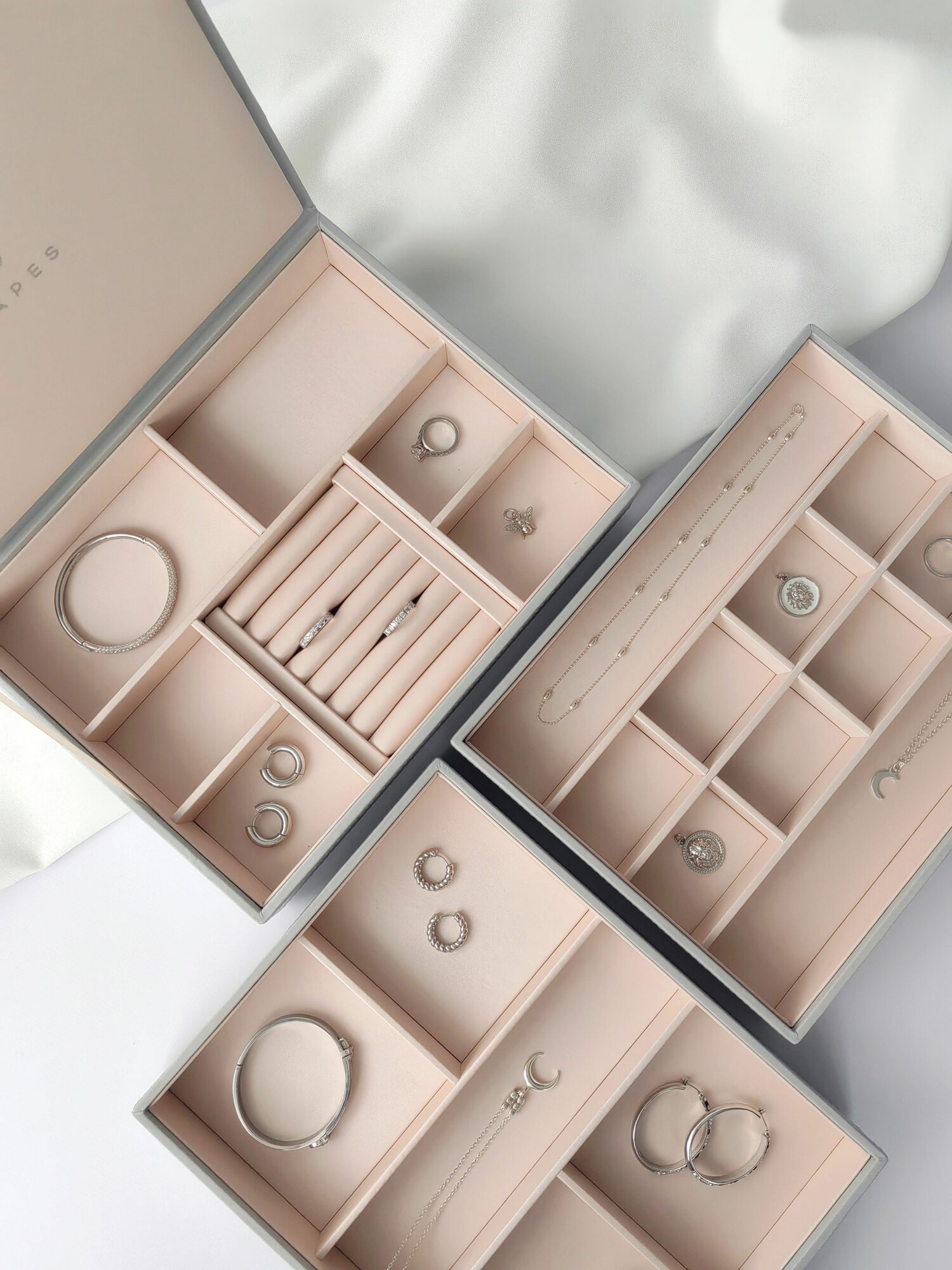 Набор органайзеров для украшений и часов SHAPES, шкатулка для бижутерии и ювелирных изделий