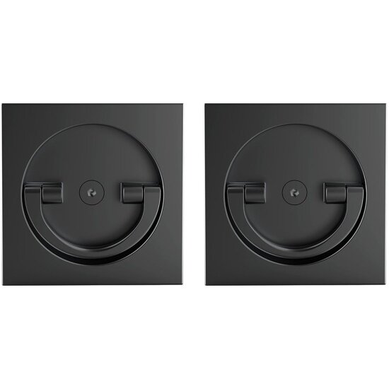 Ручка поворотная Armadillo для раздвижных дверей SH. QUADRO55. BK8x2 BL-26 черный