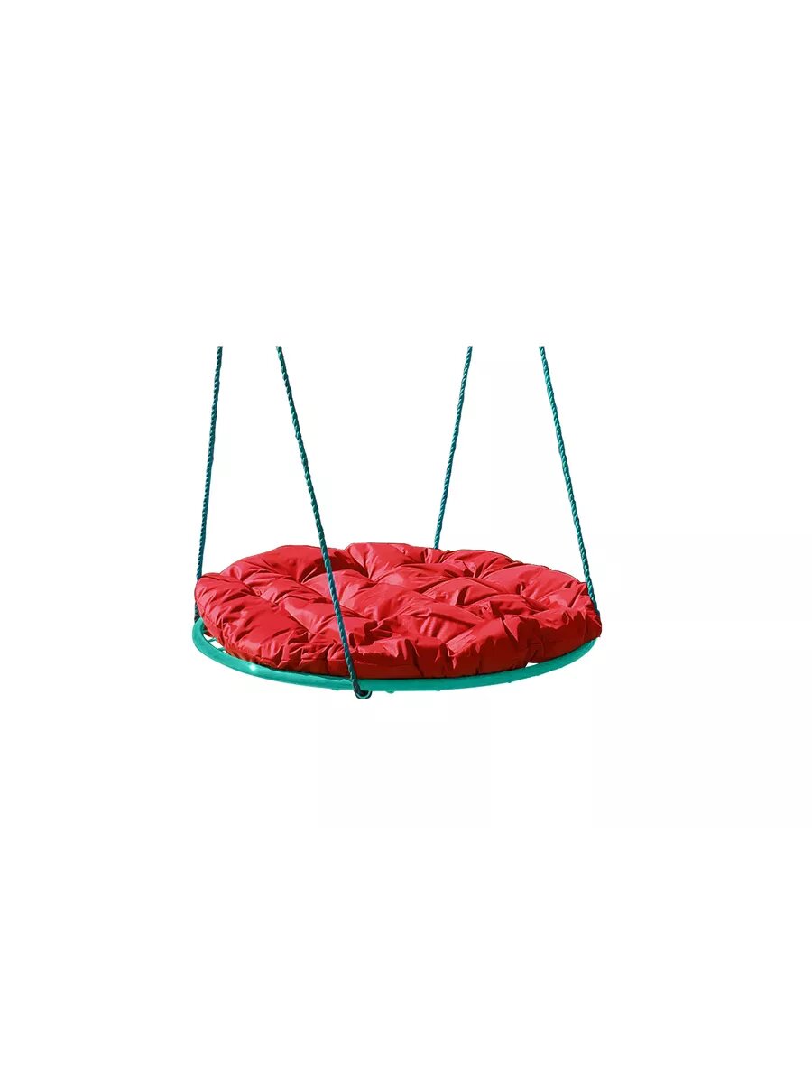 Качели гнездо 0,8 м, без оплётки, красная подушка