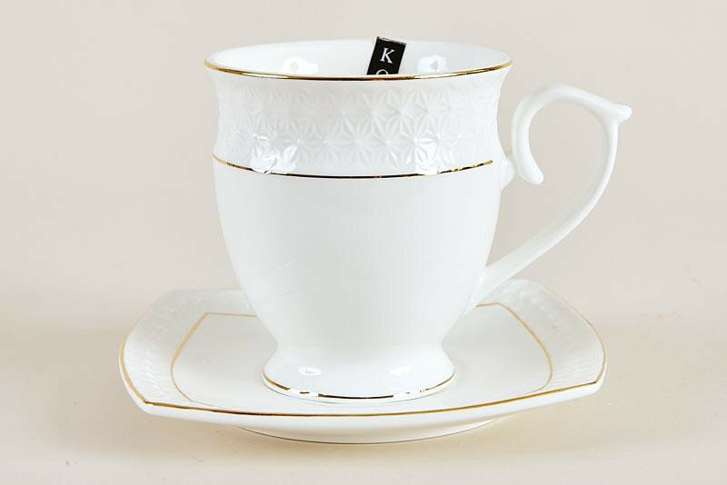 Пара чайная 340 мл Снежная королева круг Коралл 749316