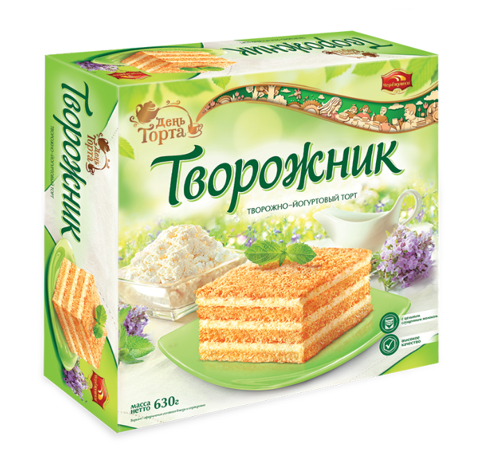 Торт Черемушки, Творожник, 630 гр
