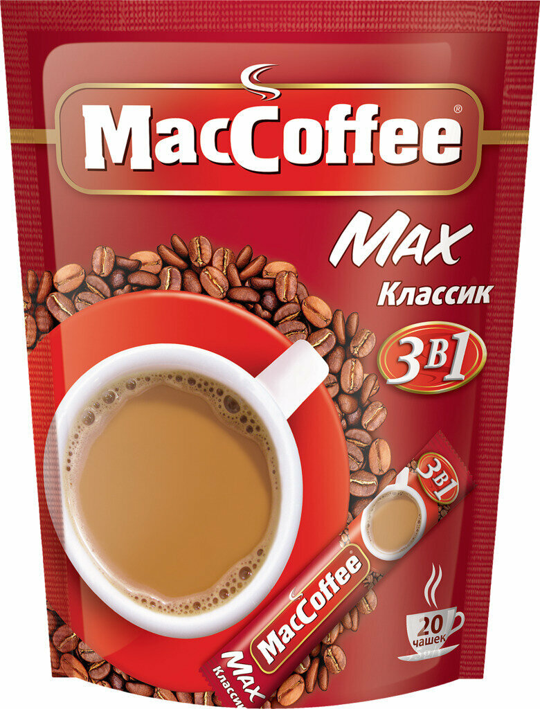 Мак кофе 3в1 Max Классик 16г 2*20