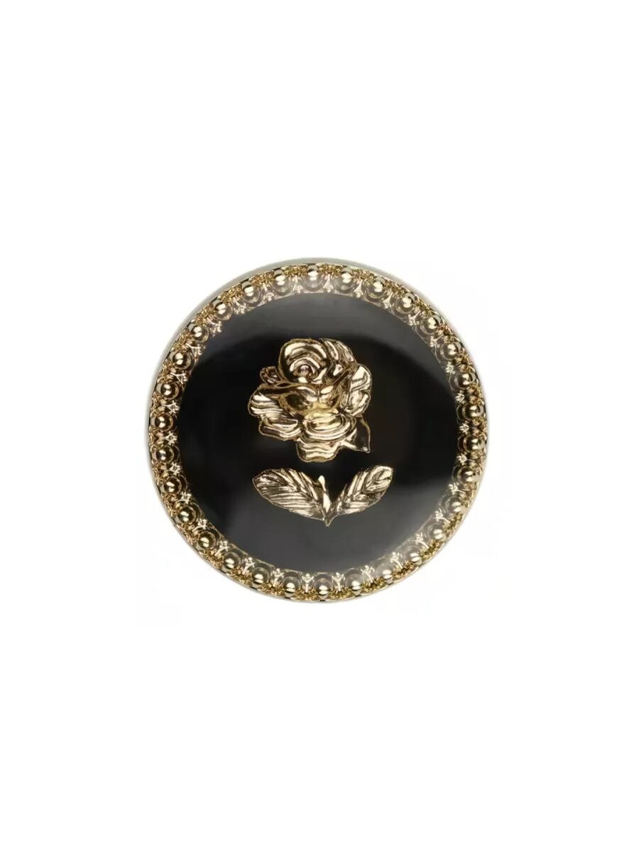 Набор пуговиц дизайнерских черная роза