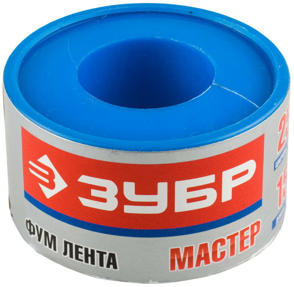 Фумлента ЗУБР 0.1ммx25мм х15м, 0.40г/см3 12373-25-040