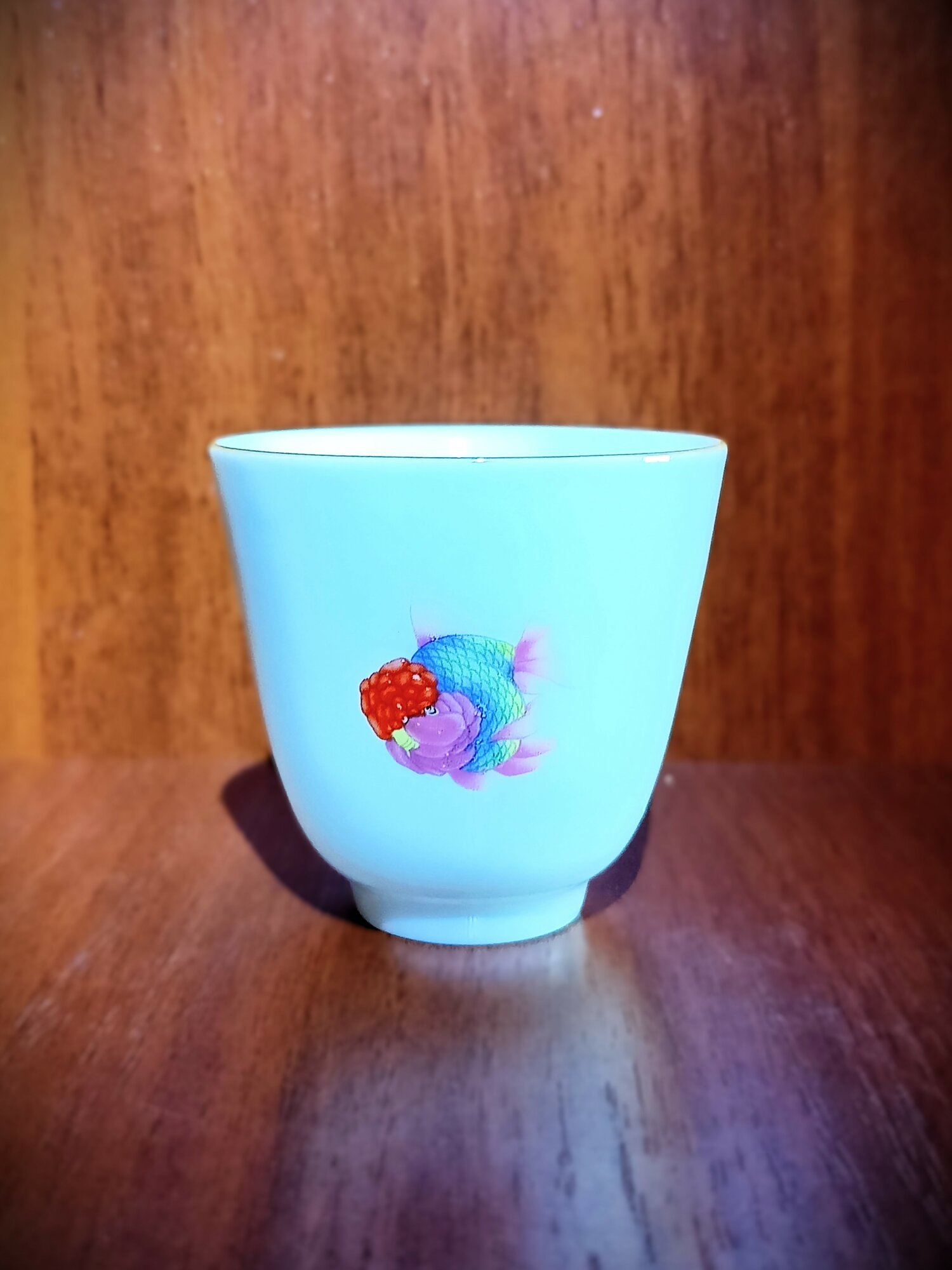 Пиала для чая "Красная шапочка", 50 мл, фарфор, набор 5 шт. Китай. Подглазурная роспись.