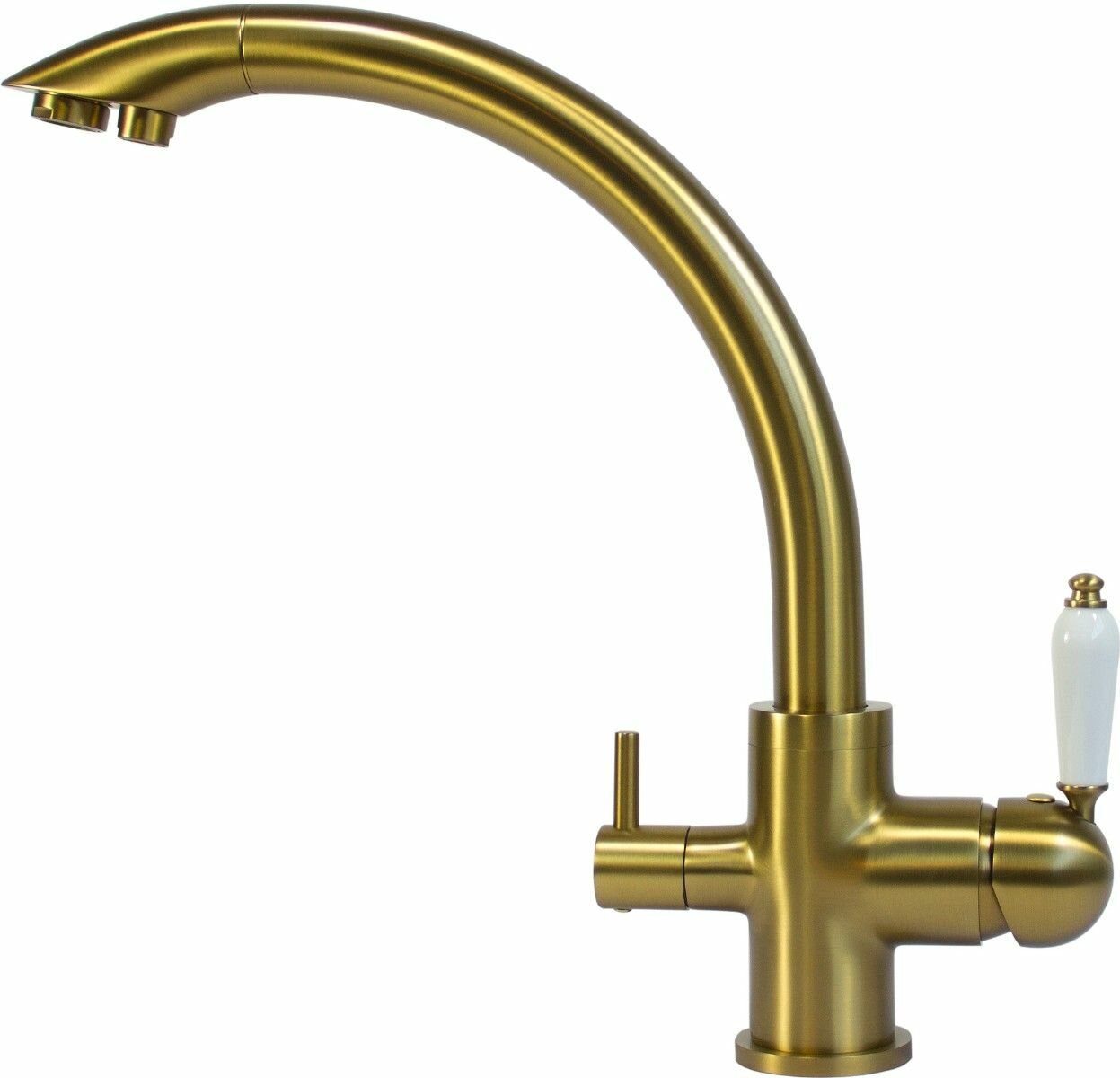 Кухонный смеситель SEAMAN Barcelone SSL-5382. GS (Gold Satin - Золото сатин)