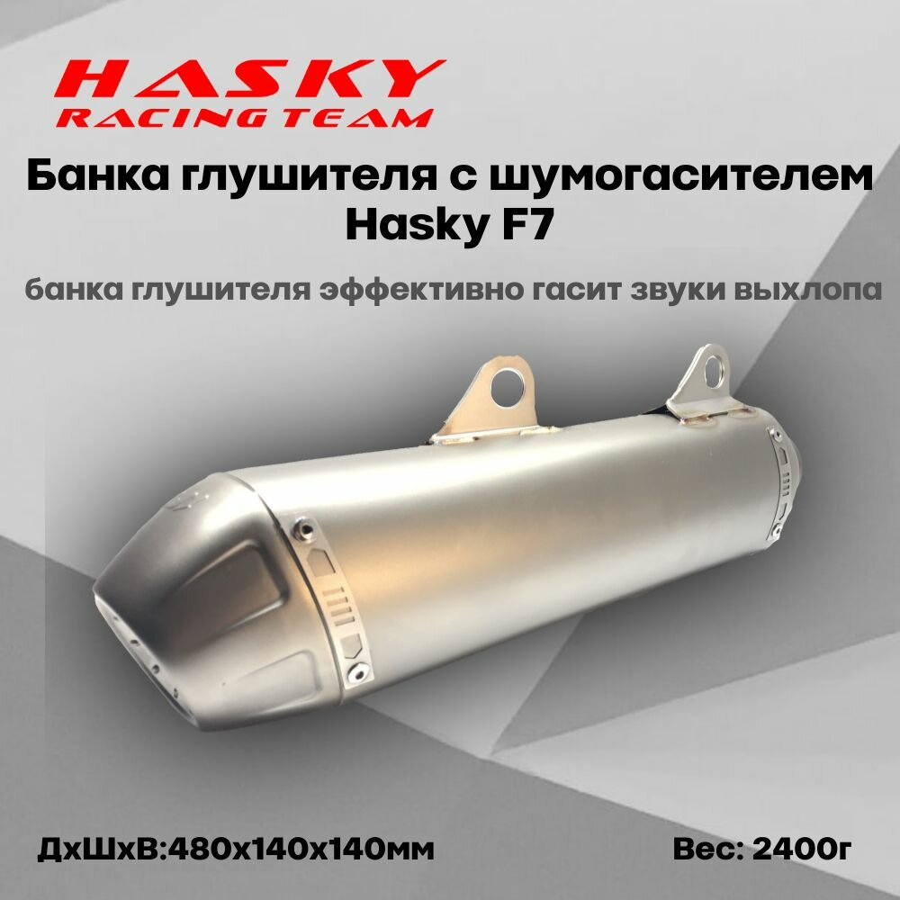 Банка глушителя с шумогасителем Hasky F7