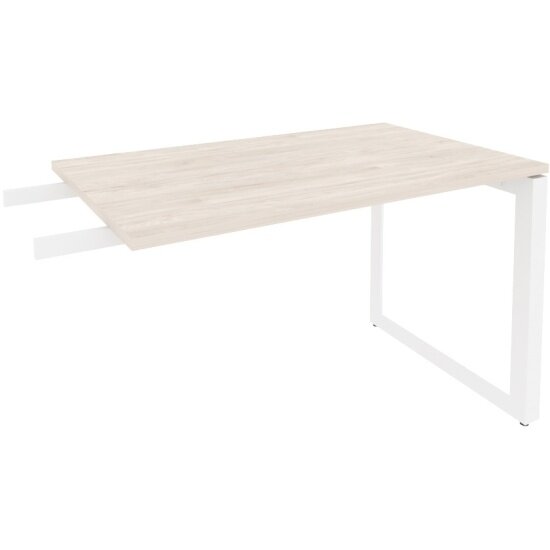 Брифинг-приставка Riva CHAIR на П-образном м/к O. MP-BR-11 Денвер светлый/Белый металл 1180*720*750 Onix