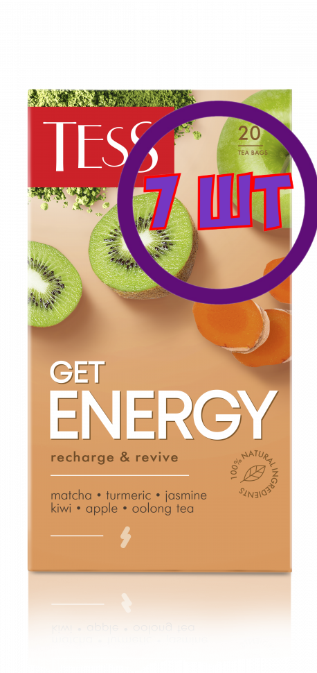 Tess Energy Чайный напиток в пакетиках 20 шт (комплект 7 шт.) 6016707