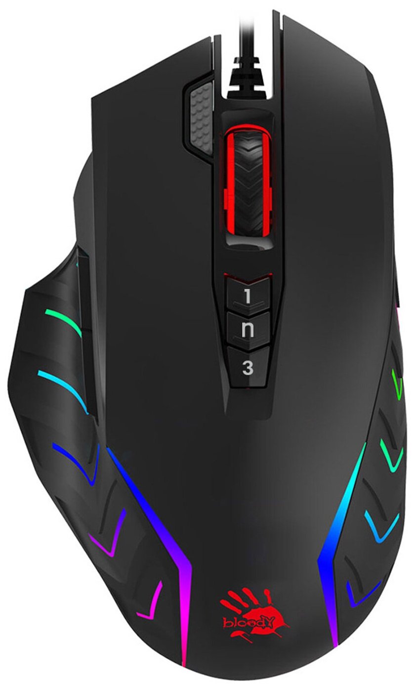 Мышь компьютерная A4Tech Bloody J95s черный оптическая (8000dpi) USB (9but)