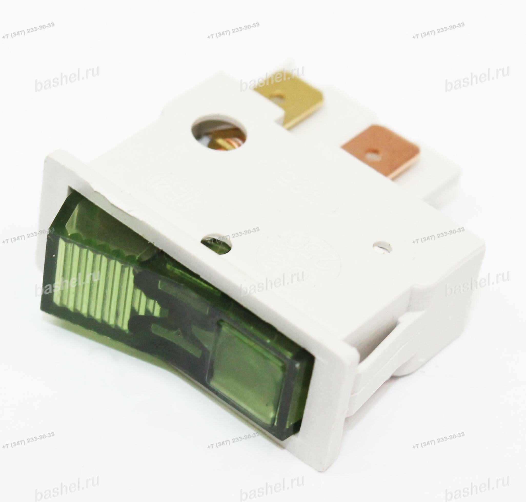 Выключатель ВК-42, 6.3А, 250В Б/З неон.