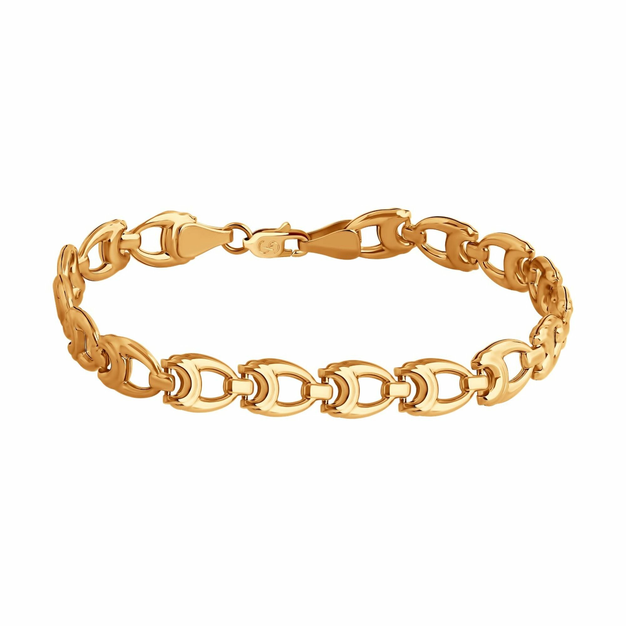 Браслет, красное золото, 585 проба