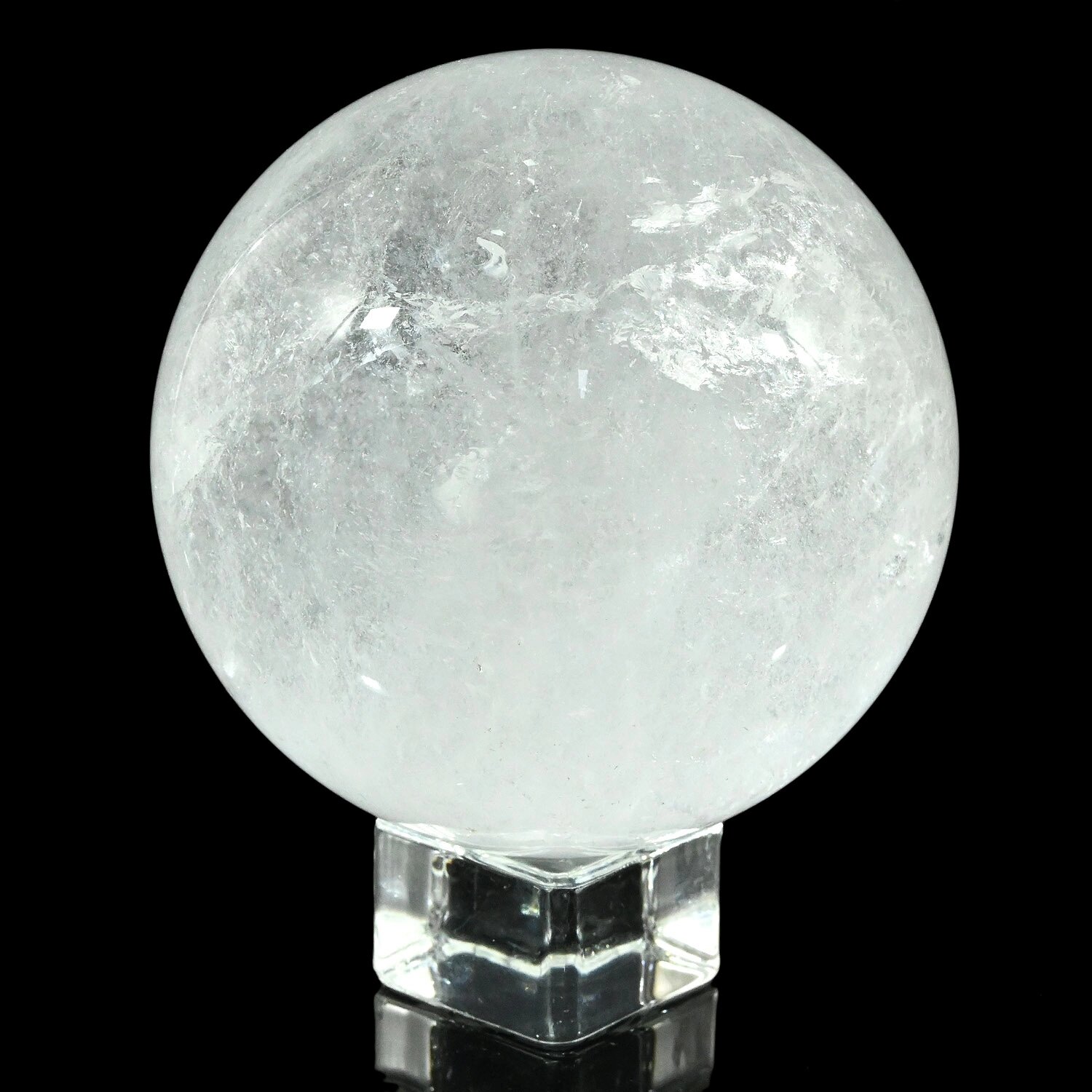Шар из горного хрусталя, диаметр 73мм, 542г .