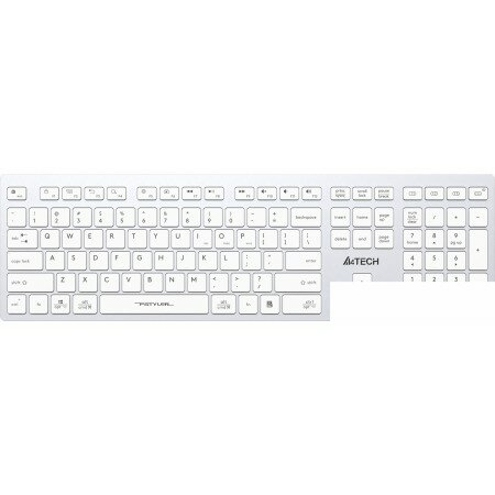 Клавиатура A4Tech Fstyler FBX50C (серебристый/белый)