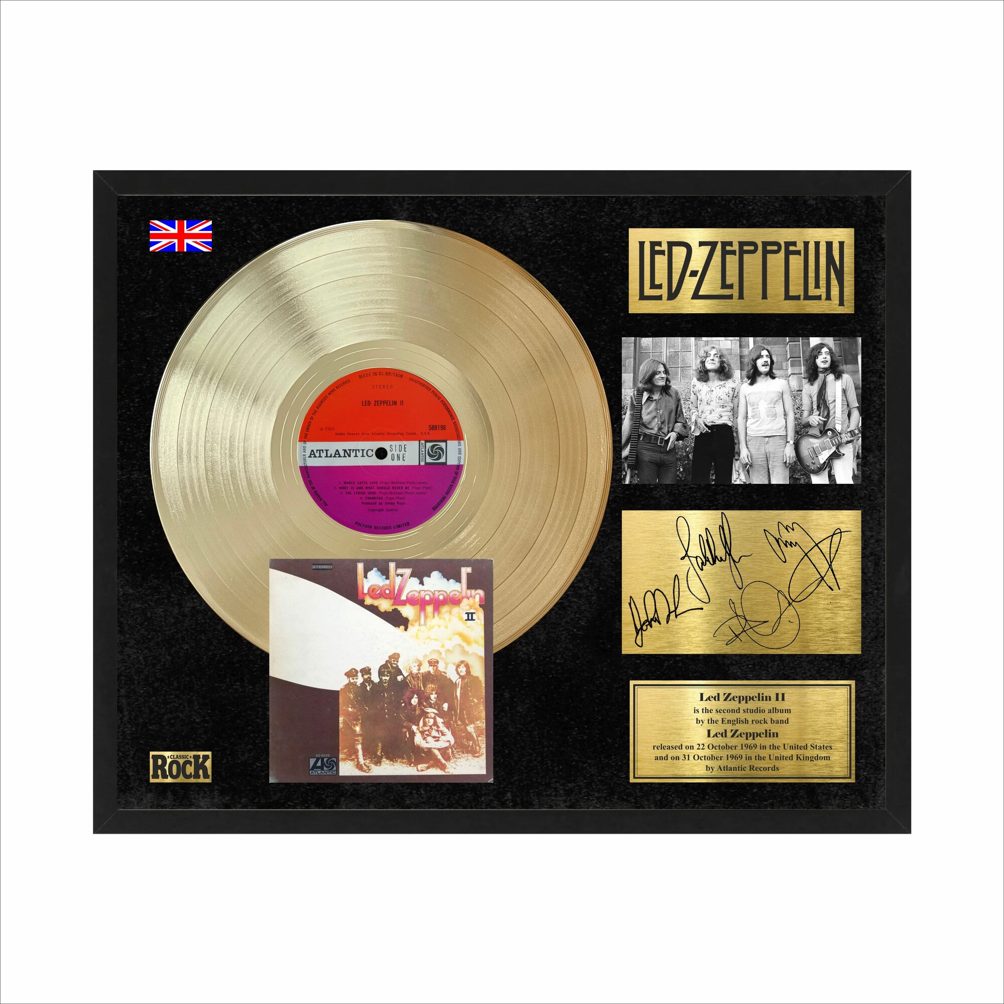 Led Zeppelin Картина с золотым диском
