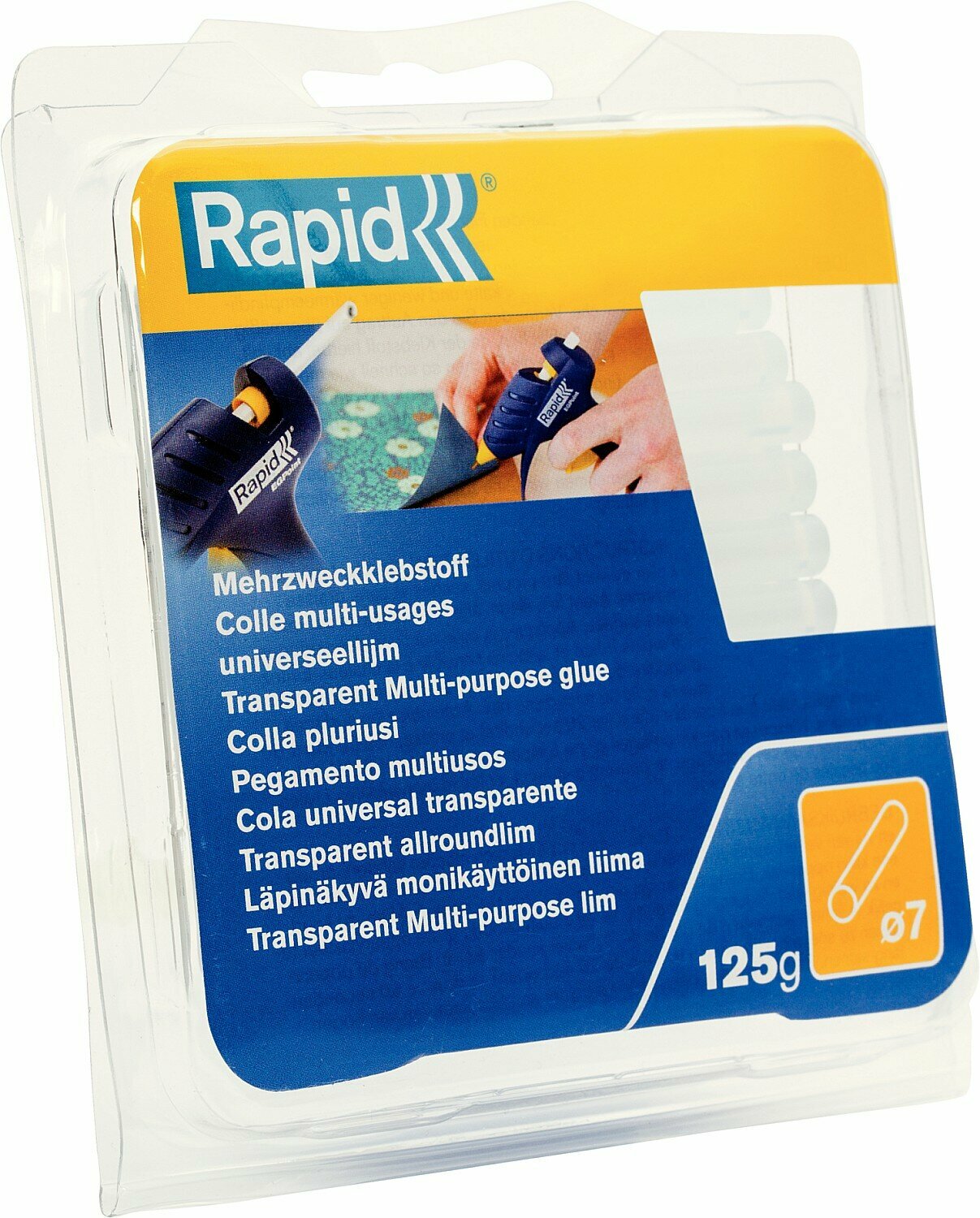 Клеевые стержни RAPID 7x65мм, 125г 40107350