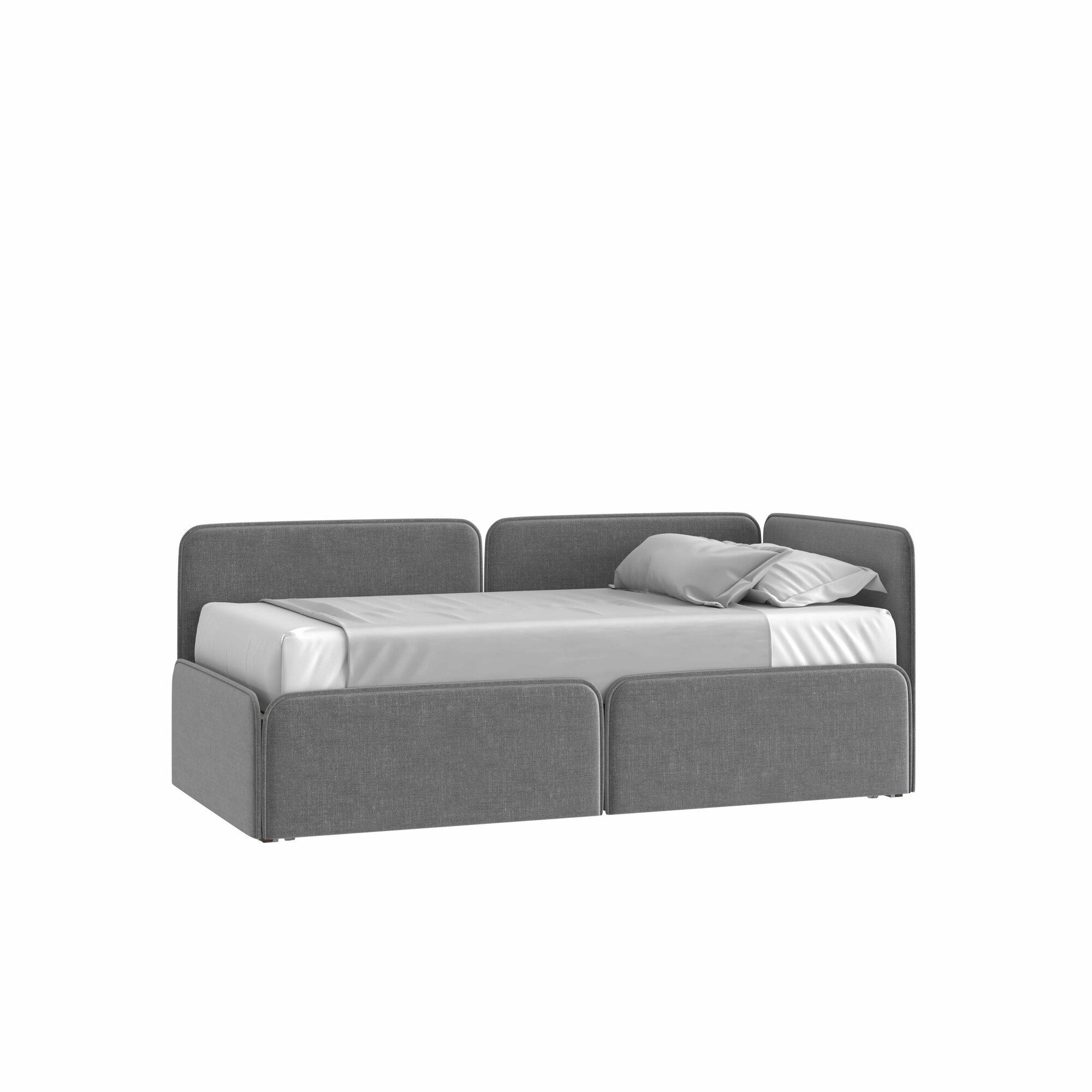 Кровать Тетрис с подъемным механизмом и ящиками для белья