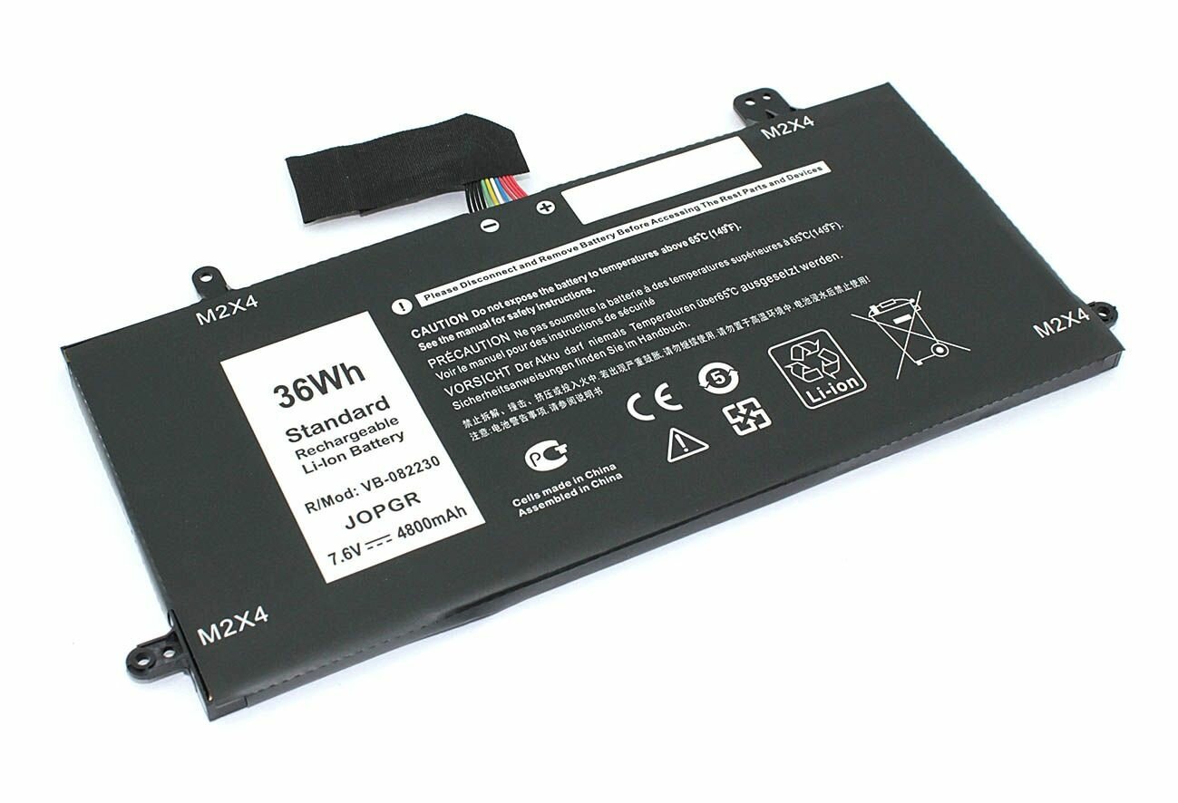 Аккумуляторная батарея для ноутбука Dell Latitude 12 5285 (J0PGR) 7.6V 4800mAh
