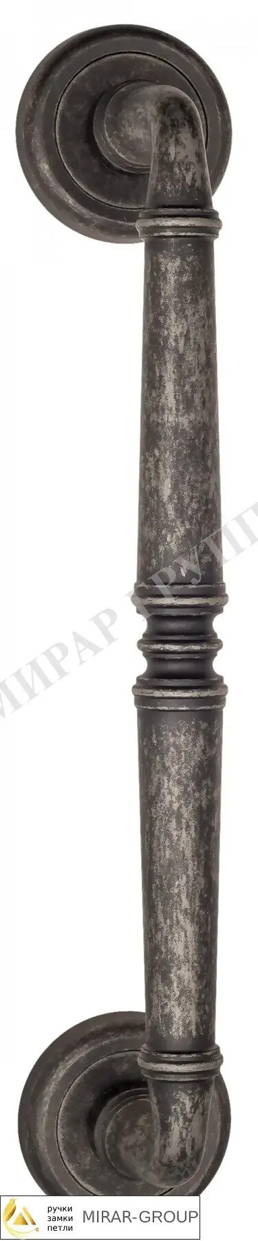 Дверная ручка-скоба Fratelli Cattini "FARFALLA" (275/225 мм) D1 античное серебро