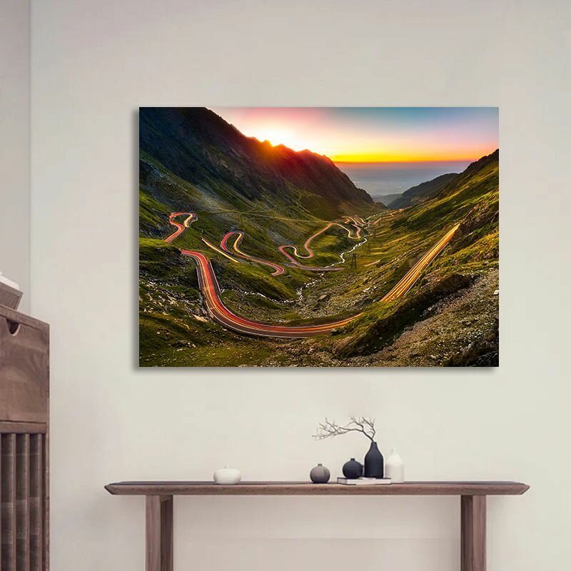 Картина ВсеКартины. тут "Дорога в горах", холст, дерево, на подрамнике