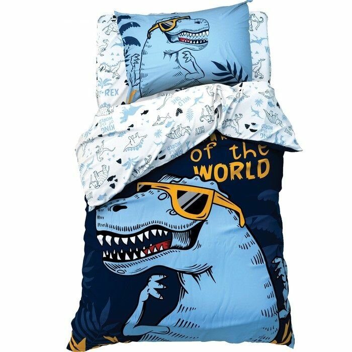 Постельное Белье 1.5-спальное Бязь (50х70) Этель T-Rex king