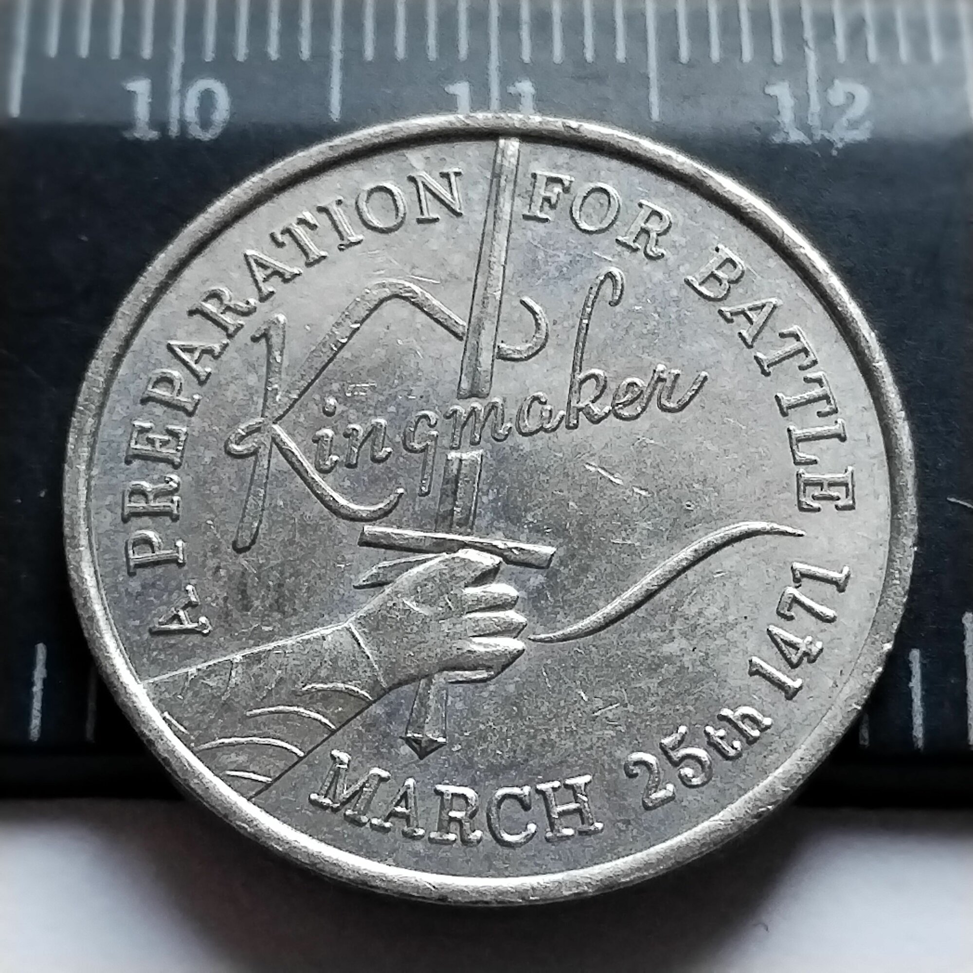 Редкий жетон, Великобритания 1994. "Замок Уорик"