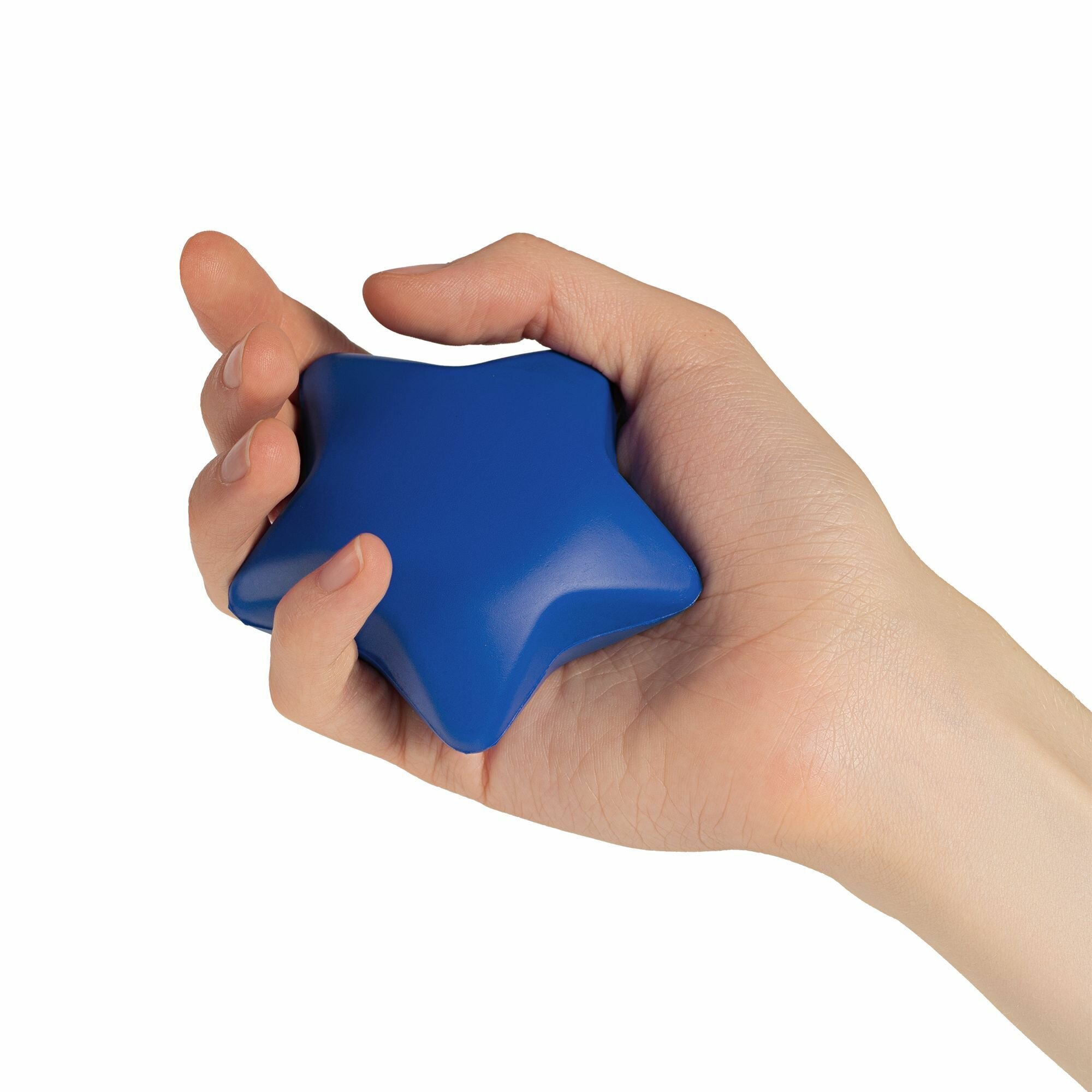 Антистресс игрушка сквиш Звезда, синяя, подарок на День Рождения, декор