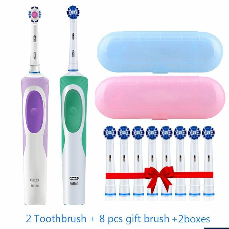 Oral-B Электрическая зубная щетка 2BRUSH 2 BOXES 8 GIFT HEADS