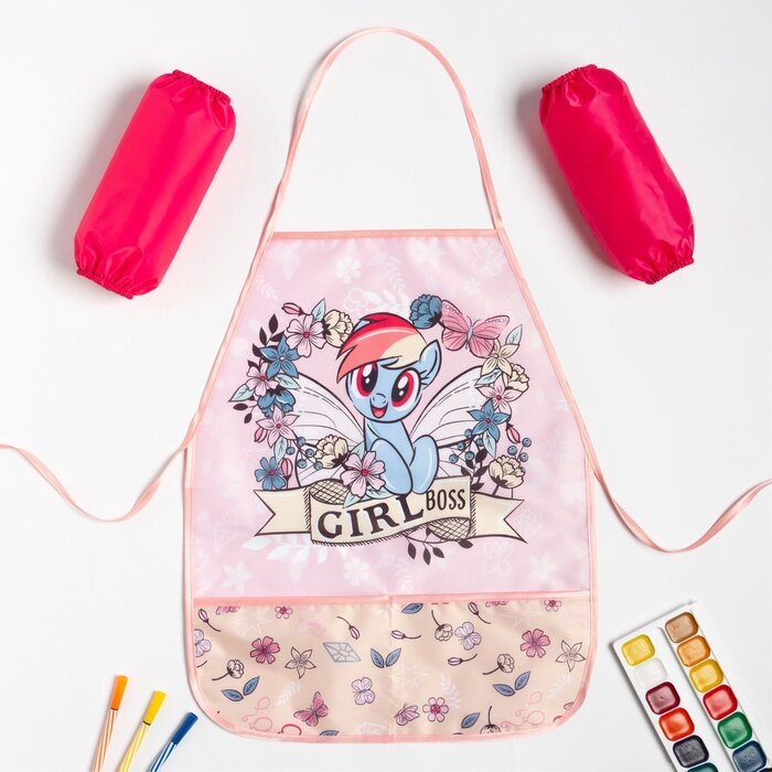 Фартук Hasbro с нарукавниками детский Fairy forest, My Little Pony, 49х39 см