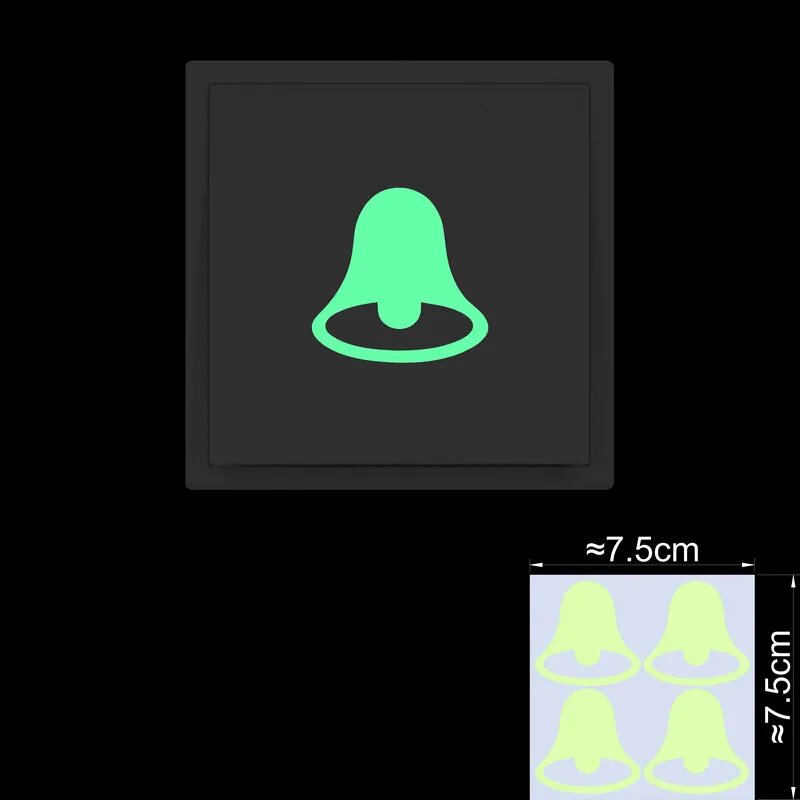 NICELET Светящиеся наклейки для дверного звонка