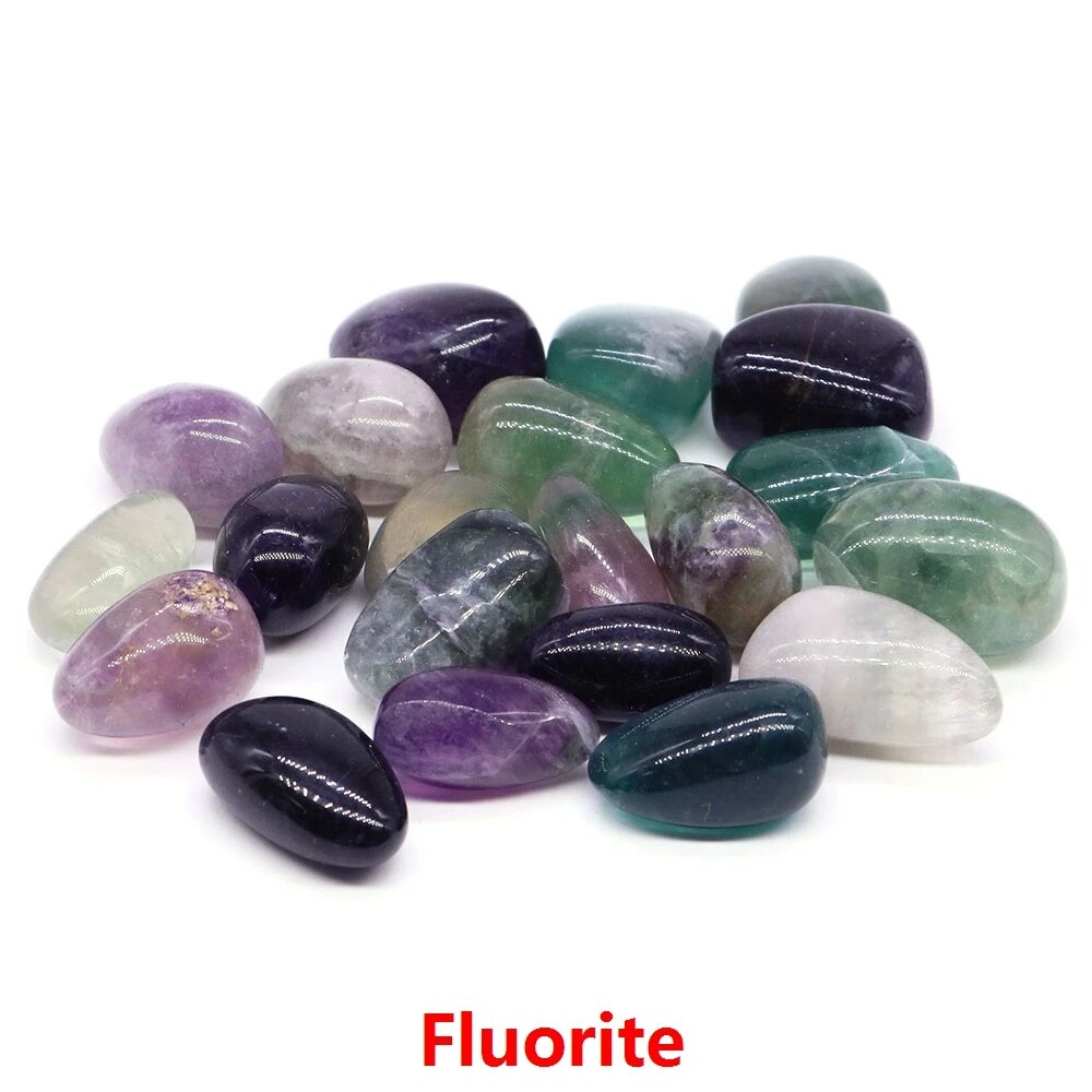 Полированный кристалл реiki из кварца Фиолетовый, 1pc, Fluorite