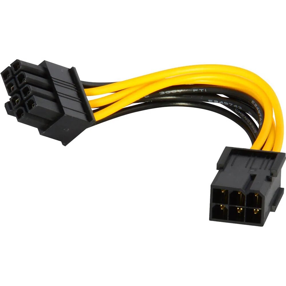 Кабель-адаптер PCI Express 6 Pin на 8 Pin Ninth World