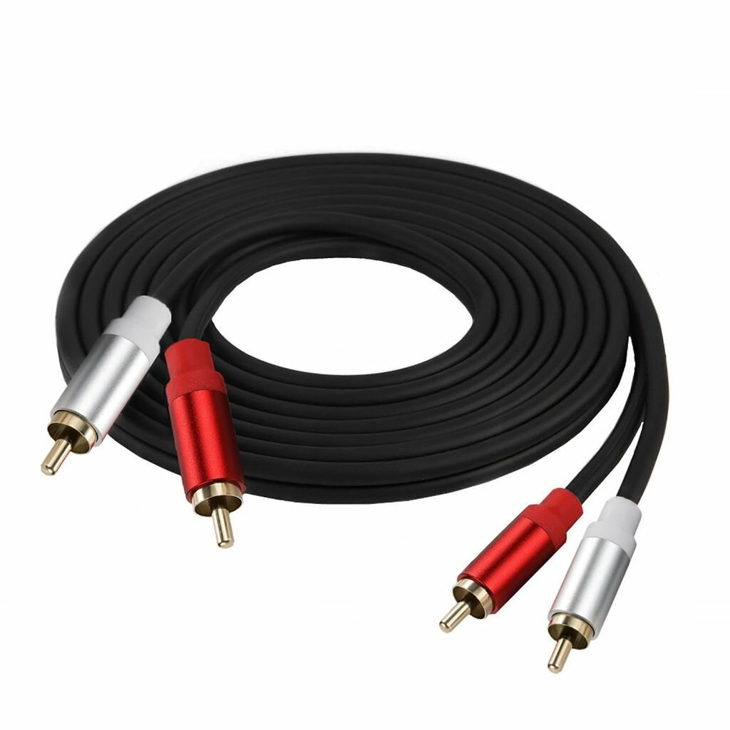 Кабель,2RCA аудиокабель - 30 см, 1 штука