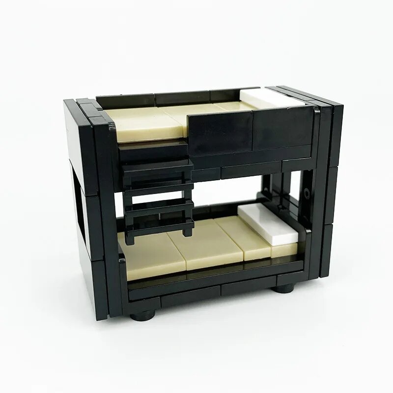 Черный LEGO bunk bed, детали City MOC