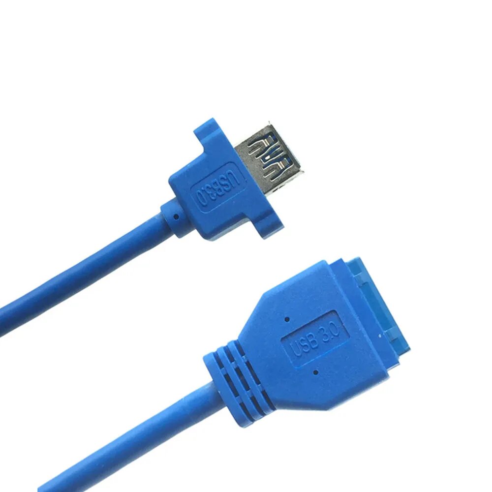 Кабель для передней панели USB 3,0, кабель для материнской платы pin к USB разъему «мама», адаптер-удлинитель (50 см)