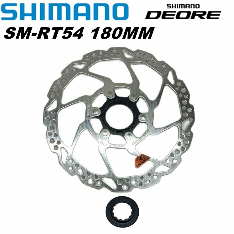 Тормозной диск (ротор) Shimano SM-RT54, 180мм, с центральным замком, без коробки (OEM)