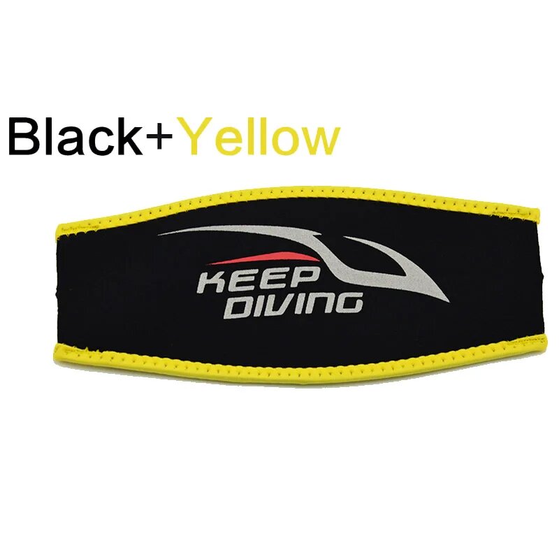 Ремешок для маски Keet DIVING из неопрена Желтый, Black Yellow