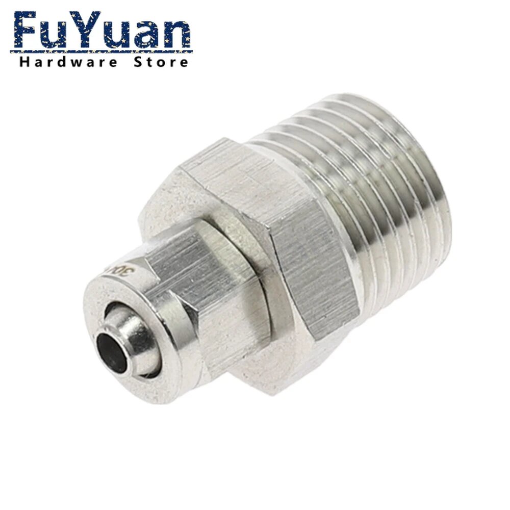 Гайка фиксирующая из нержавеющей стали, Tube OD10 x ID8, 1/2"