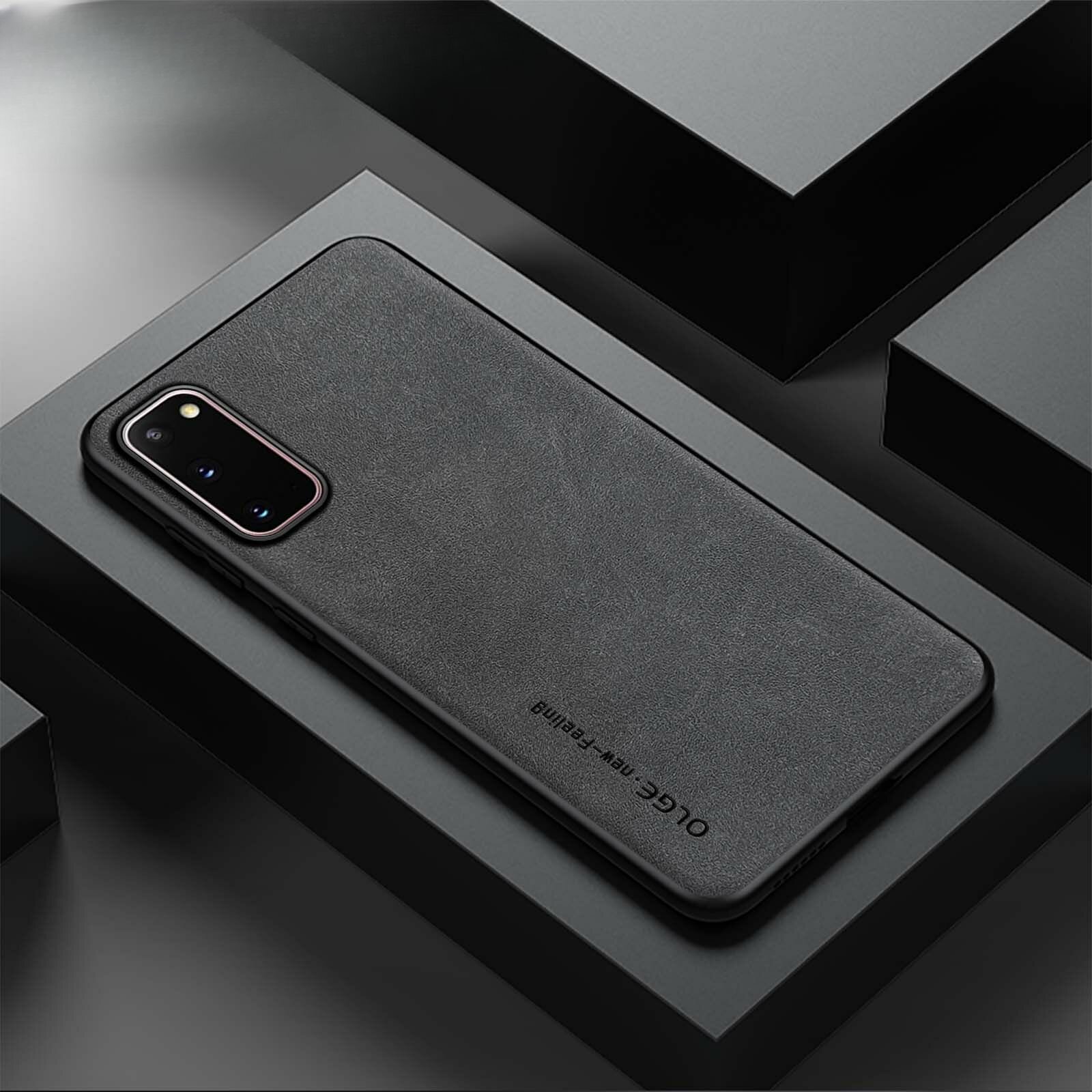 Роскошный кожаный чехол для смартфона Samsung Galaxy S20 (на Самсунг Галакси С20) защитный чехол