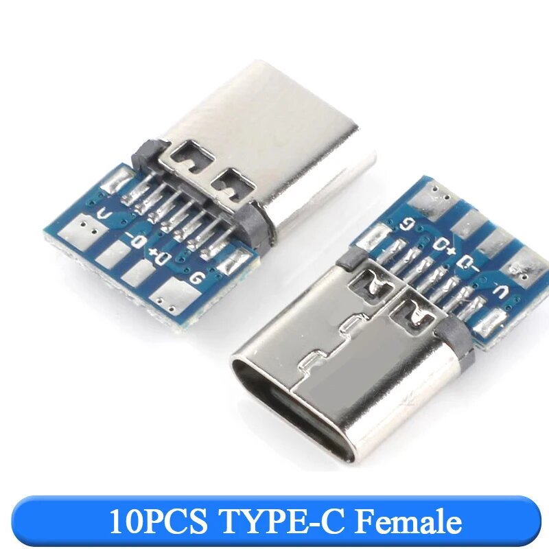 10шт Type-C Female разъем
