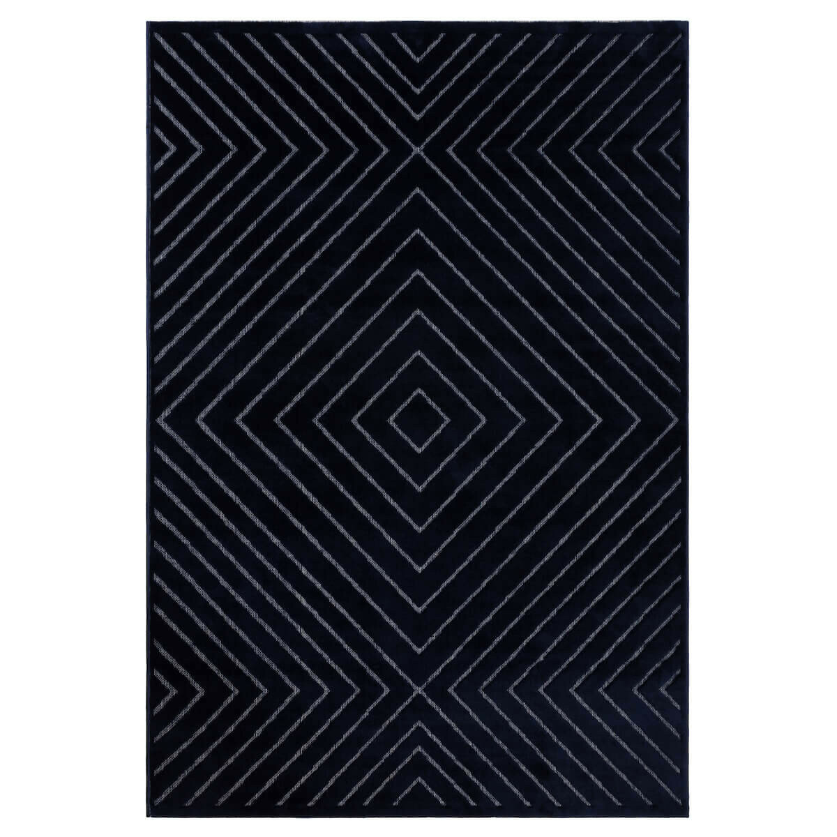 Ковер Турецкий AHENKLI SOFT дизайн J754A NAVY-NAVY 1.6x2.3м