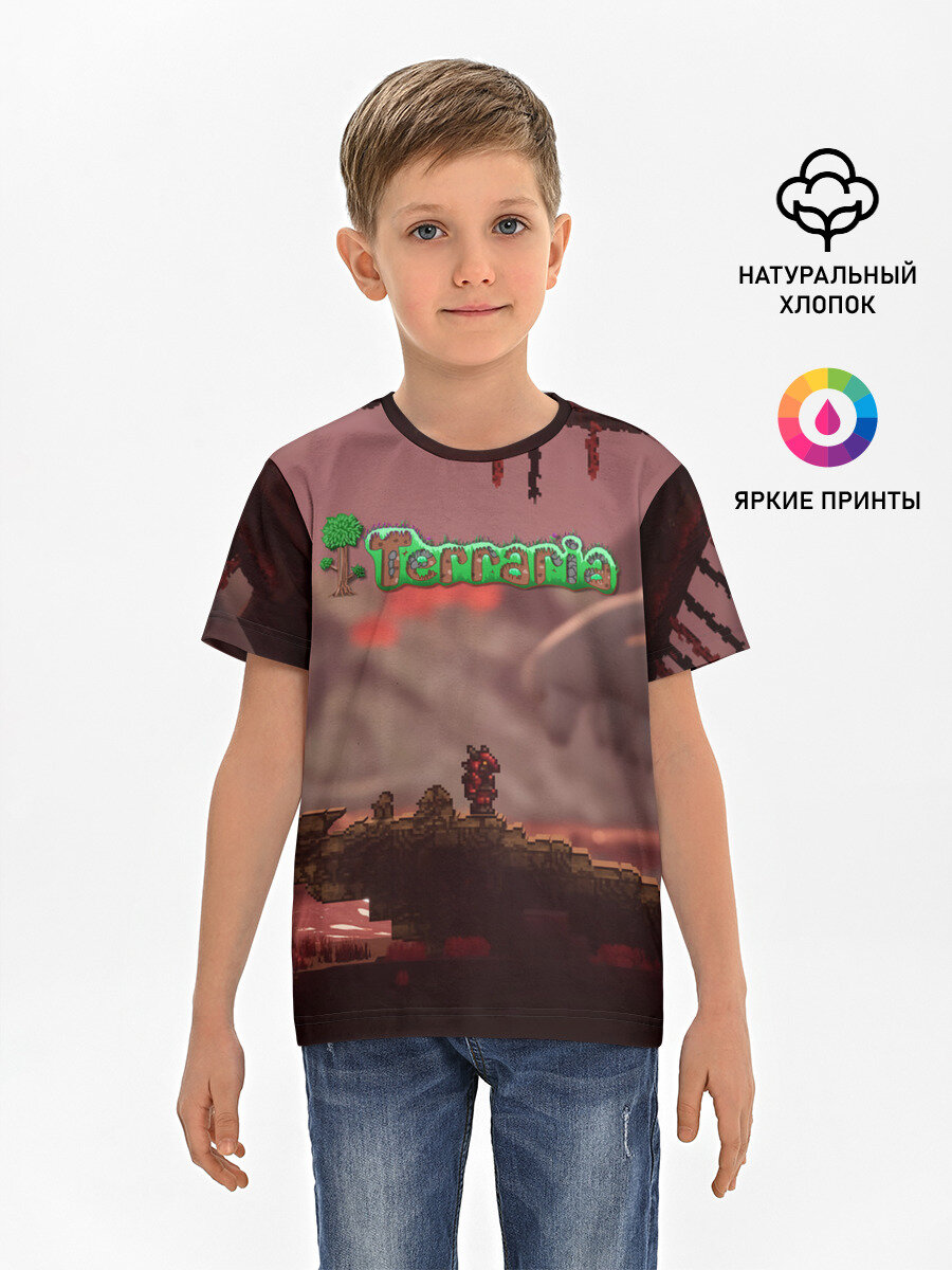Футболка хлопковая детская Terraria | Тэррария