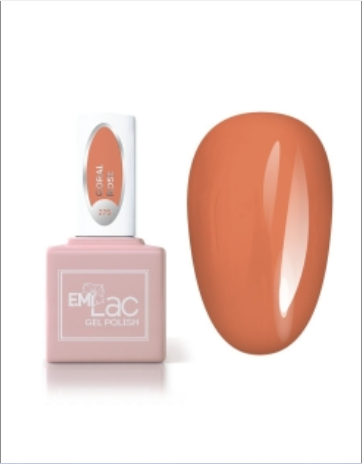 E.MiLac, Гель-лак, Коралловая роза , №275, 9 мл