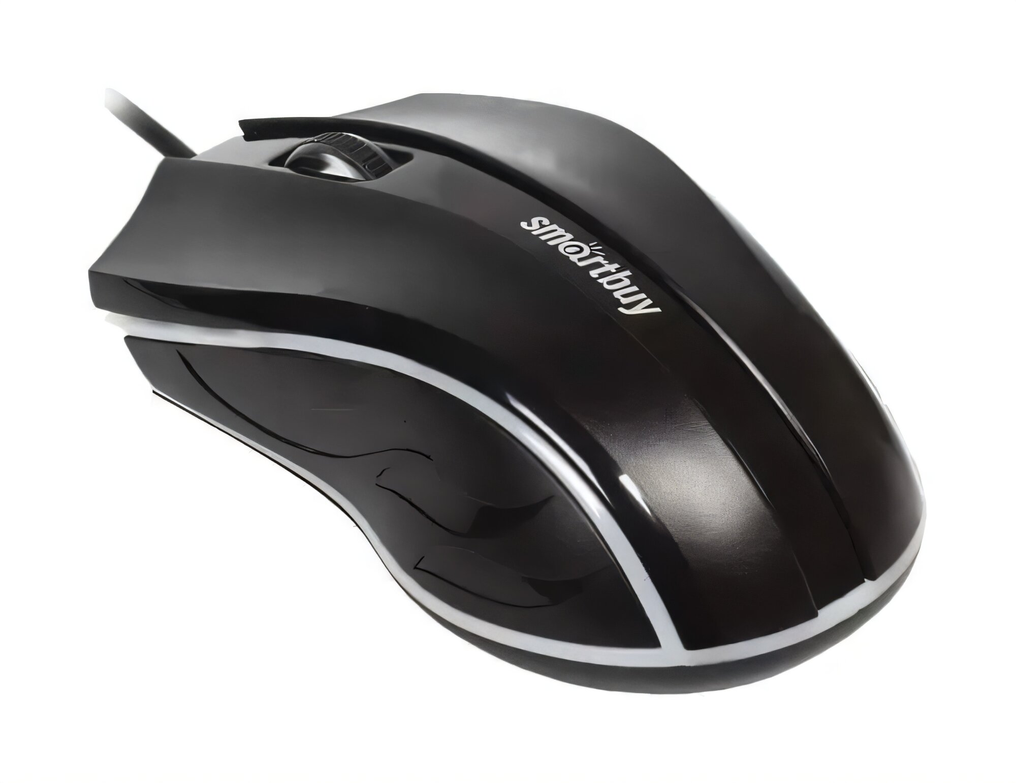 Мышь проводная с подсветкой Smartbuy ONE 338 USB/DPI 1200/3 кнопки/LED/1.4м (SBM-338-K) черная