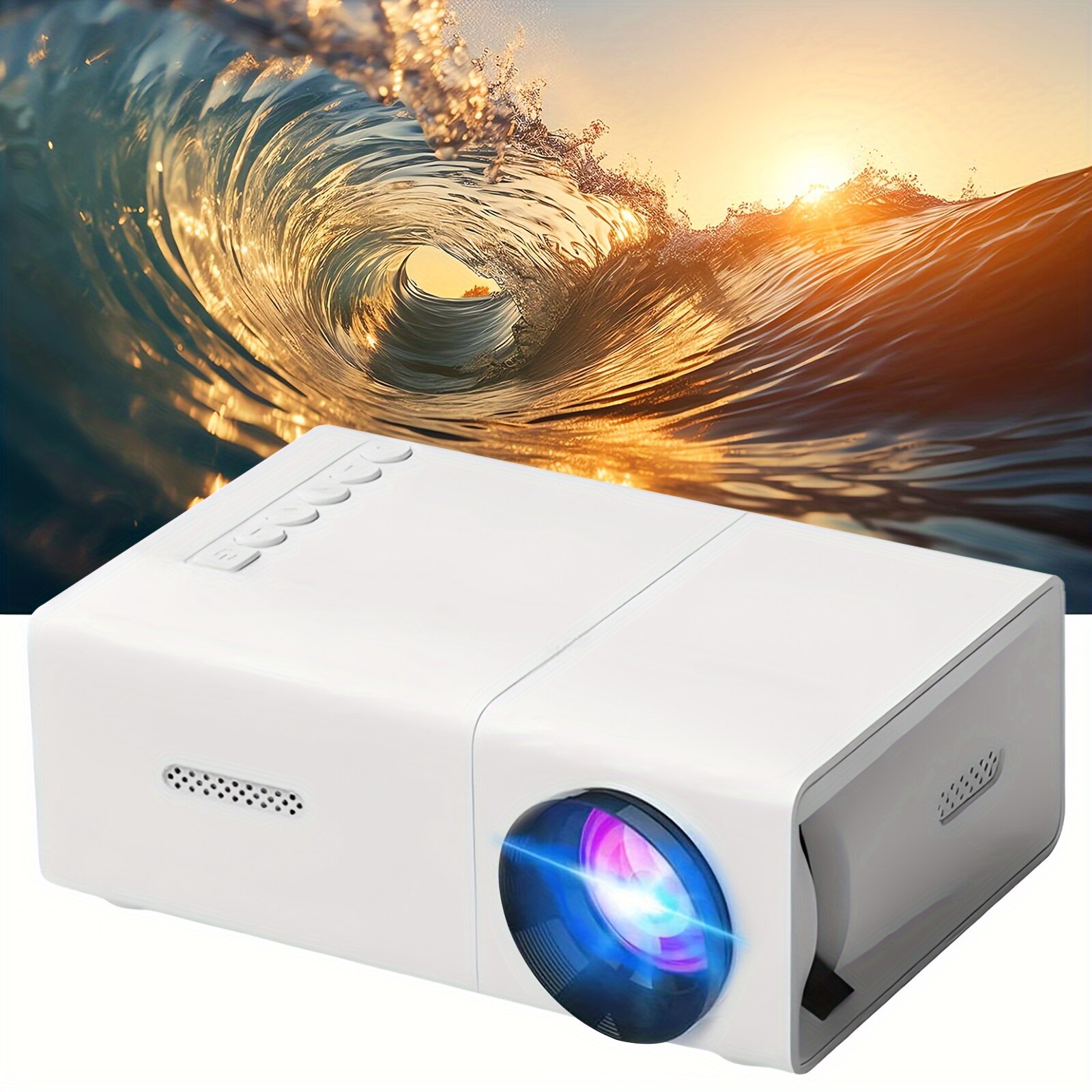 Mini Projector, Native 1080P Full HD Portable Projector for Home Cinemas and Outdoor Camping