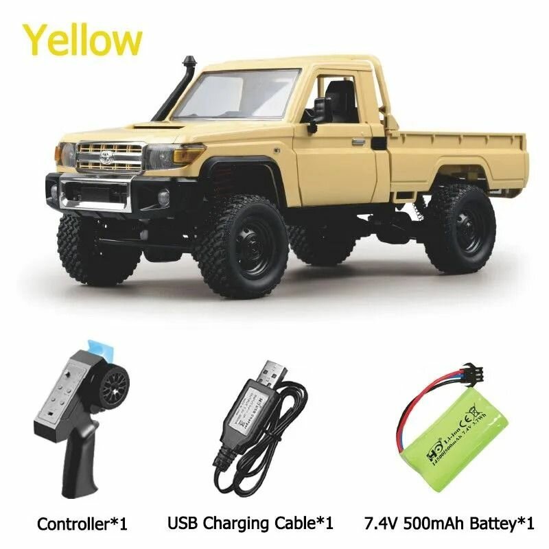 Модель авто JJRC MN-82, 1:12, полная шкала, 4WD, RC, горный велосипед, для детей