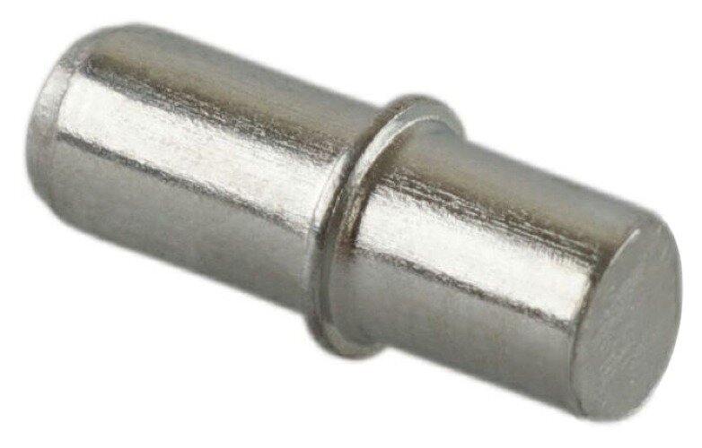 Держатель для полки из оцинкованного никеля, серый, 5х16мм, 12шт. в упаковке / фурнитура для мебели, полкодержатель