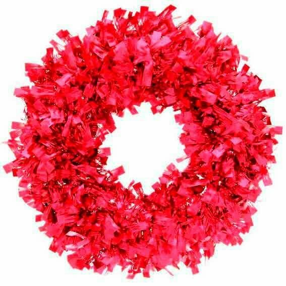 Новогоднее украшение венок Восток-Сервис "Изящное Сияние" Красный, 38 см (215-0041)